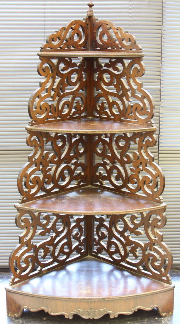 VICTORIAN CARVED ROSEWOOD CORNER STAND - Sep 02, 2013 | Robert ...