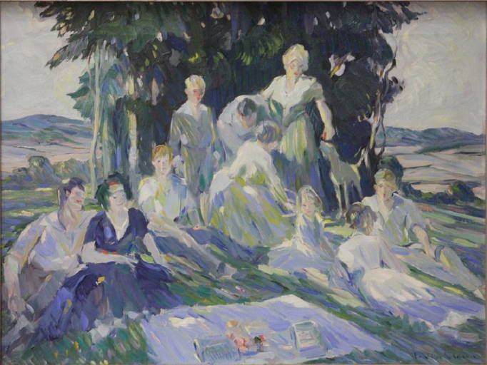 Frank Van Sloun (1879 1938), Oil On Canvas