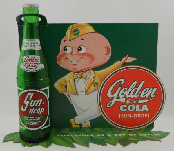 92: Golden Cola Bottle Display