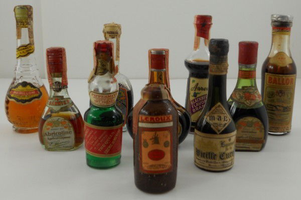 Vintage Mini Liquor Bottles