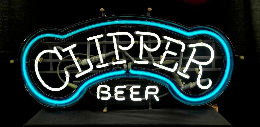 Clipper Beer Neon Sign