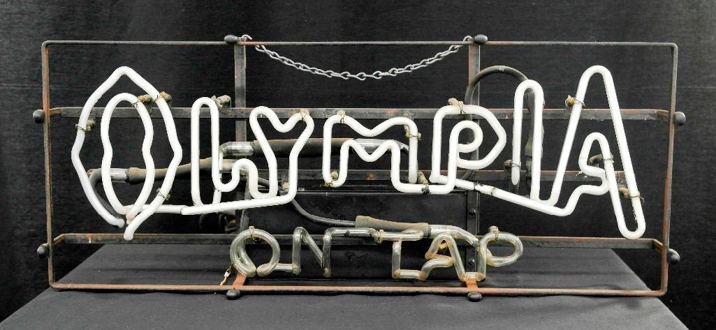 Olympia Beer On Tap" Neon Sign