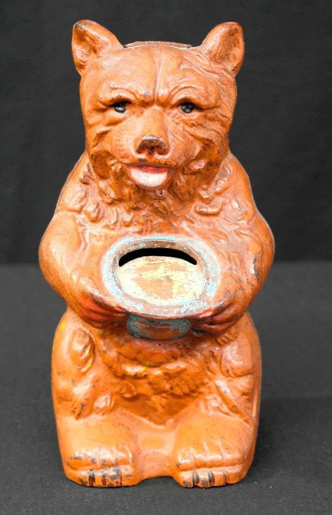 Hubley Bear Cast Iron Bank