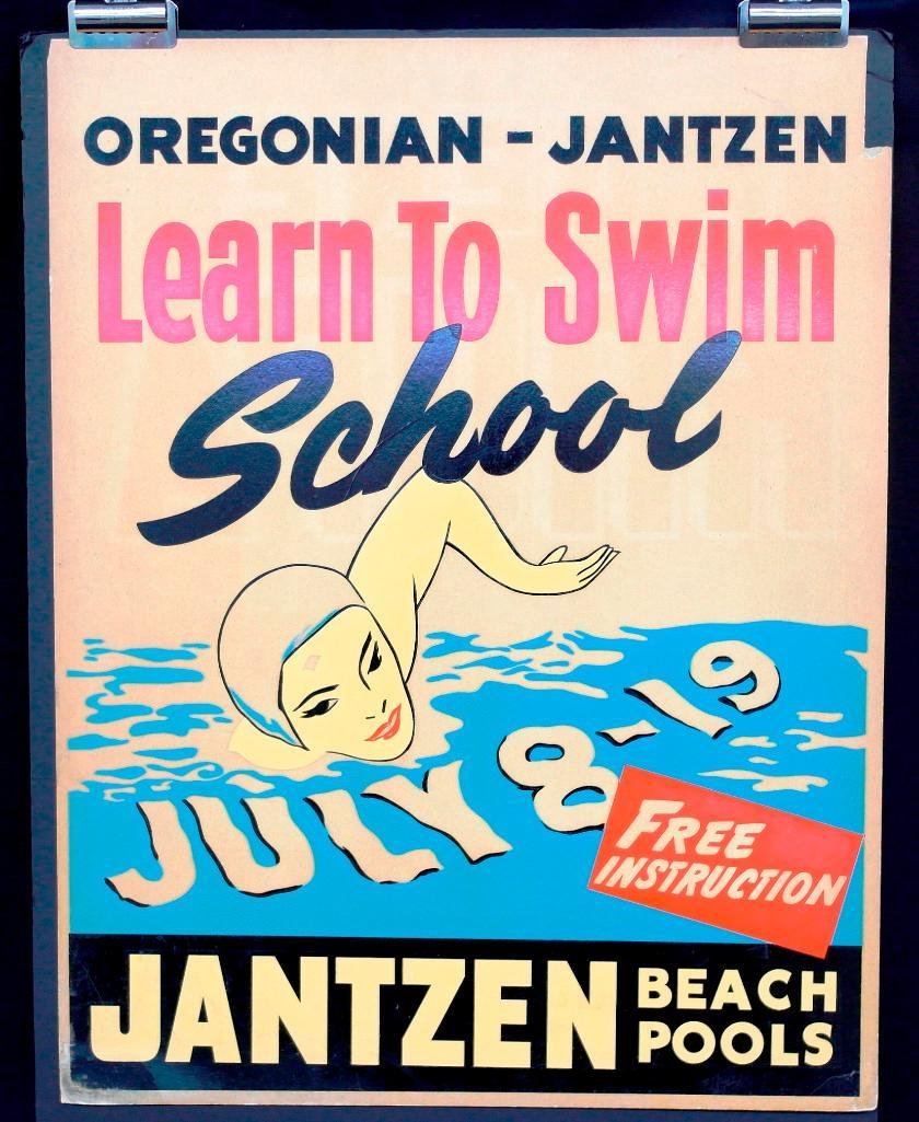 Jantzen Beach Learn to Swim Poster