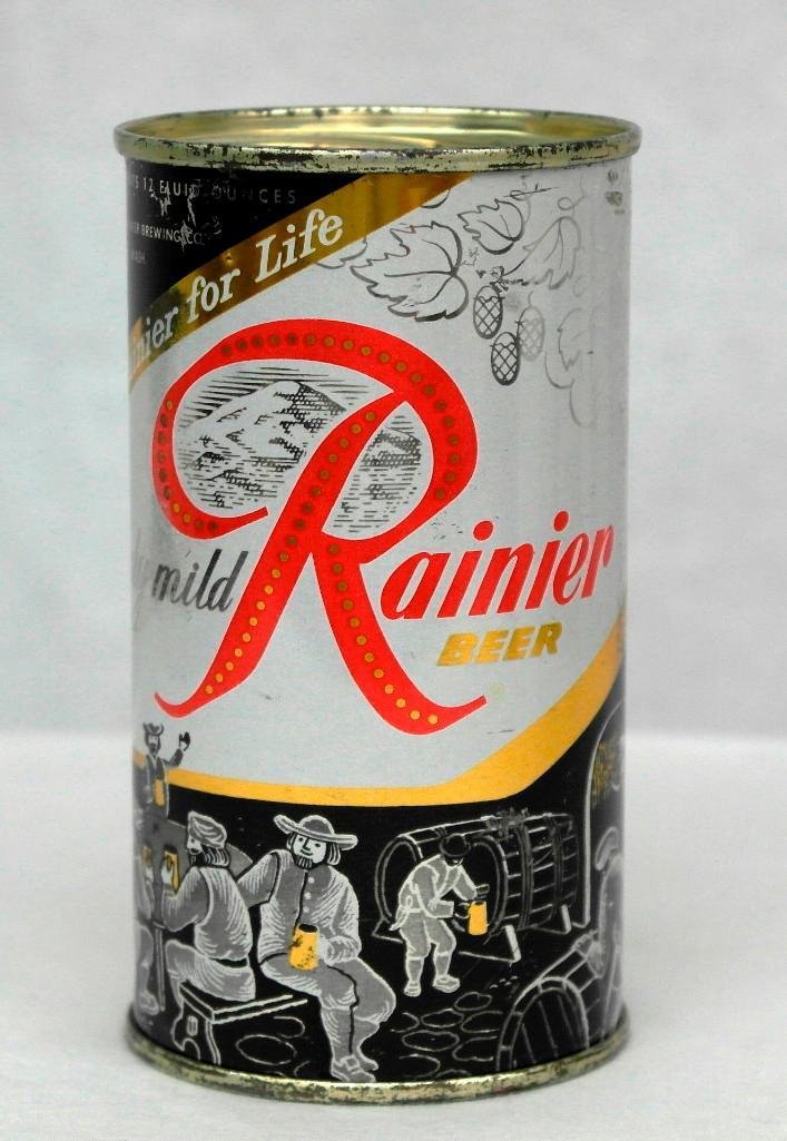 Rainier Jubilee Flat Top Beer Can