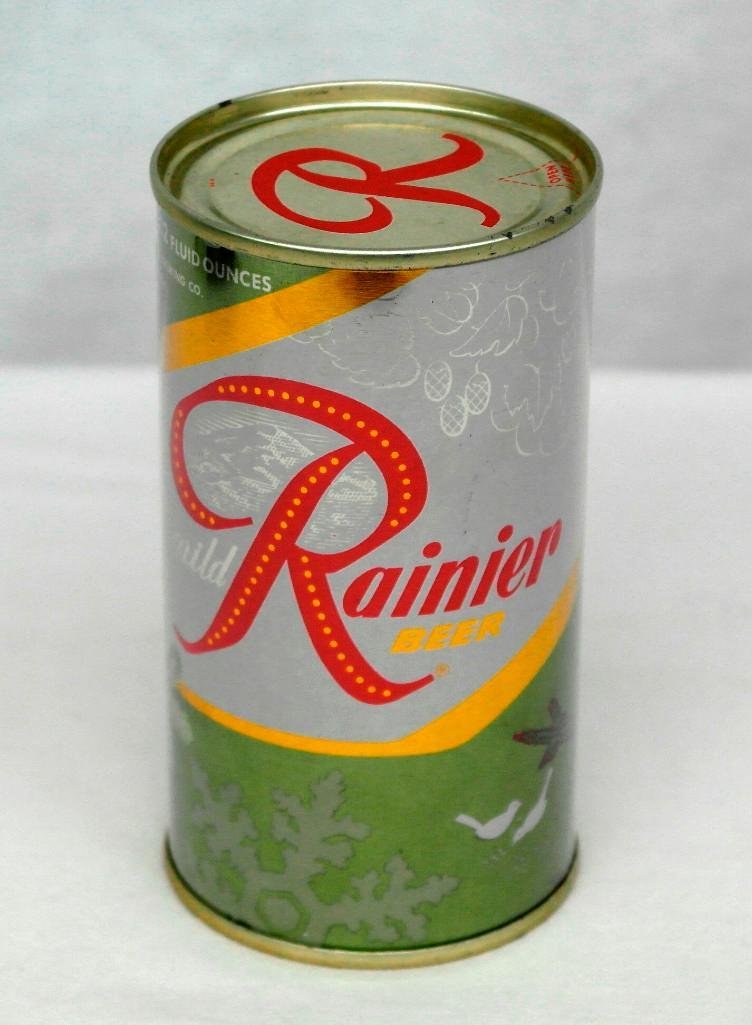 Rainier Jubilee Air Filled Flat Top Beer Can