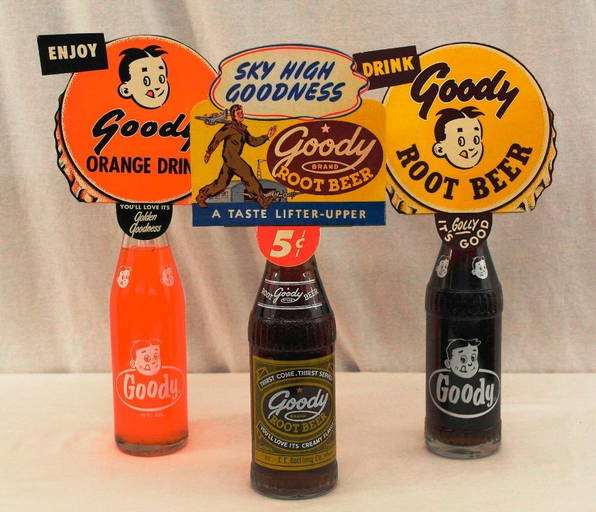 3 Goody Soda Bottles With Toppers
