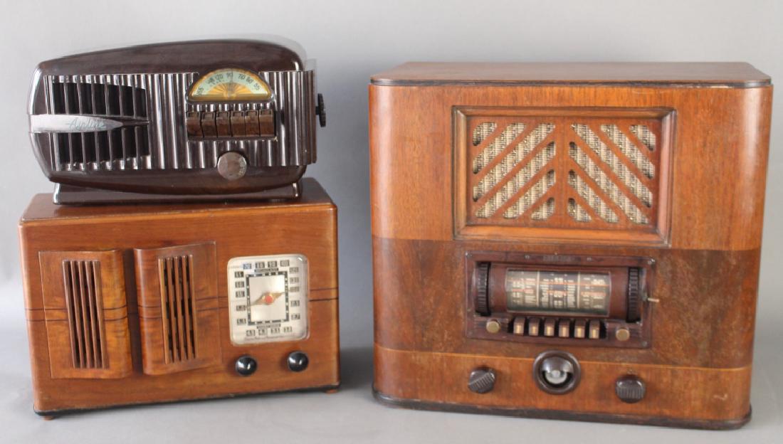 Three Vintage Table Radios