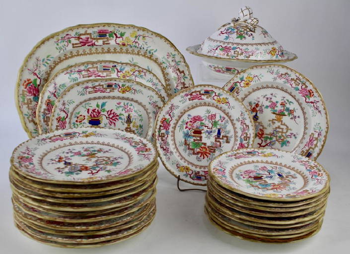 Minton "chinese Tree" Ironstone Dinnerware
