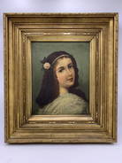 J. Moreau 19C. Antique French Figural Oil Painting (#0216) on Aug 31 ...