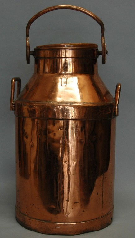 Solid Copper Milk Can