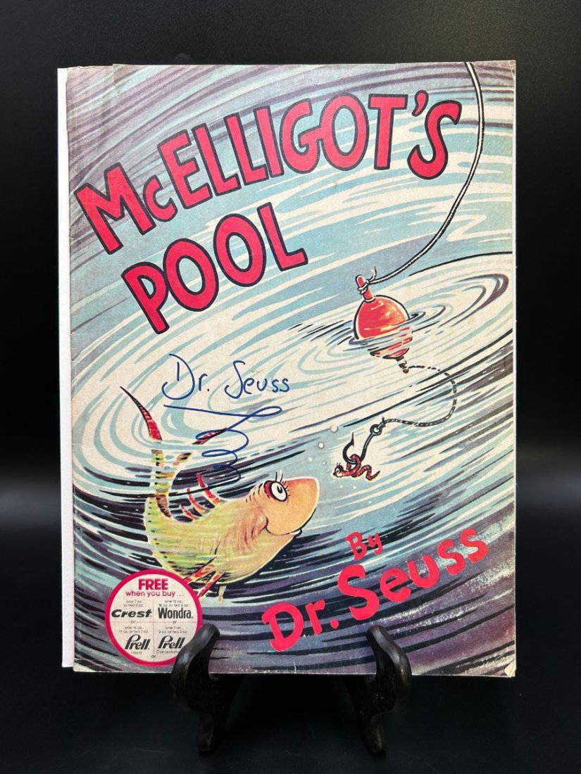Dr. Seuss Mcelligot's Pool 1975 Soft Paper Giveaway (signed) Dr. Seuss ...