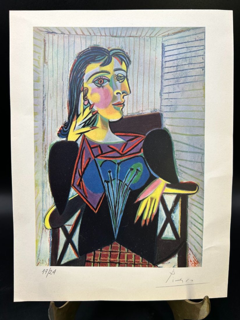 Original Print "girls In An Armchair" By Pablo Picasso Circa 1948 17/24 ...