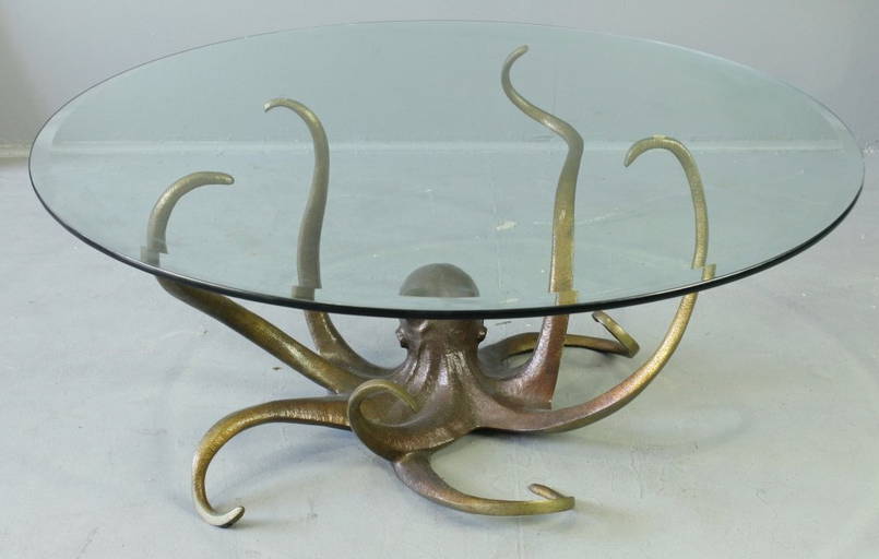 Dale Hanson Bronze Octopus Table