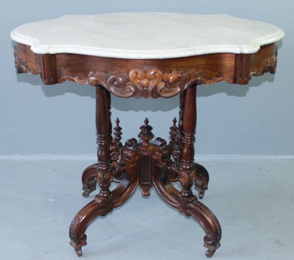 High Victorian Marble Top Table