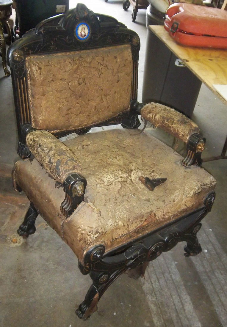 Pottier & Stymus NYC made armchair - Sep 25, 2011 | Great American ...