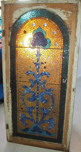 American Mossaic Stain Glass Window By Belcher