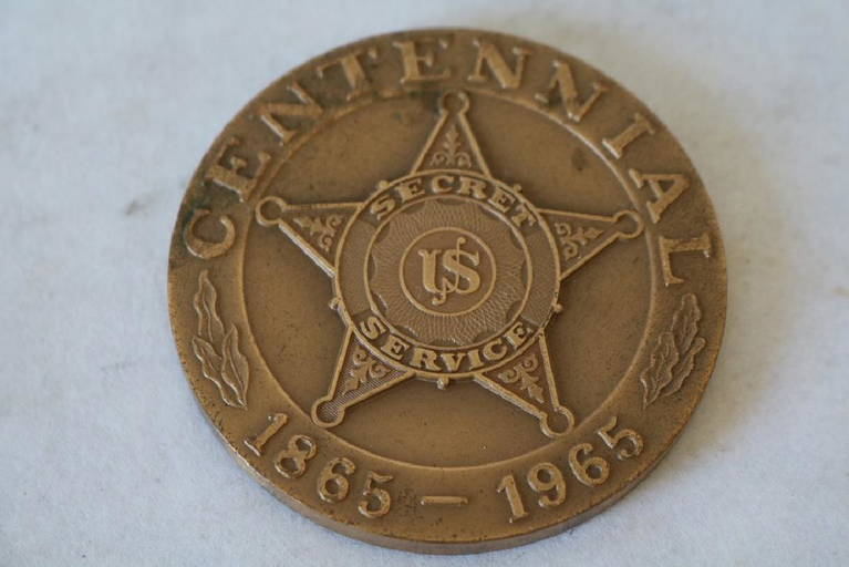 1865 1965 Centennial U.s. Secret Service Bronze Medal
