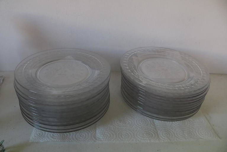 23 Libby Rock Sharpe Frontenach Plates, Pattern 1015