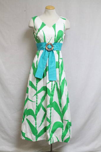 Vintage 1960s Ruth Clarage Maxi Dress