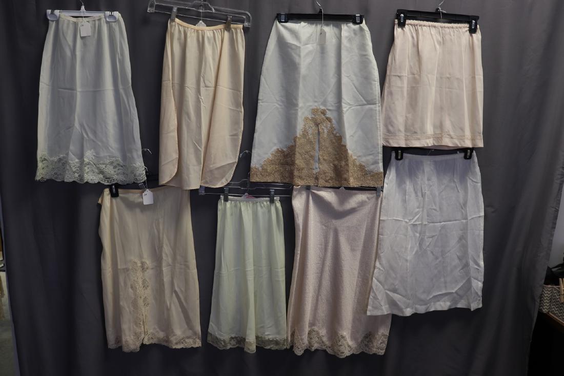 Large Lot Vintage Half Slips, Various Sizes, Colors