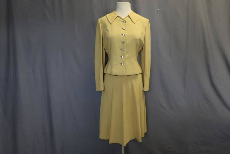 1940's Forstmann Wool Fitted Suit