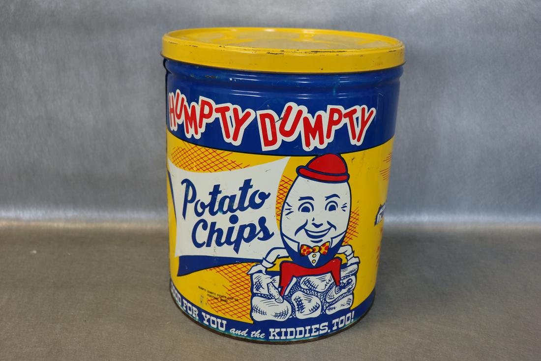 Vintage Humpty Dumpty Potato Chip Tin