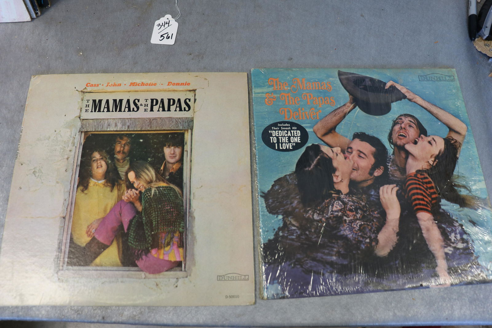 Vintage 2 The Mamas And The Papas Vinyl Record Albums