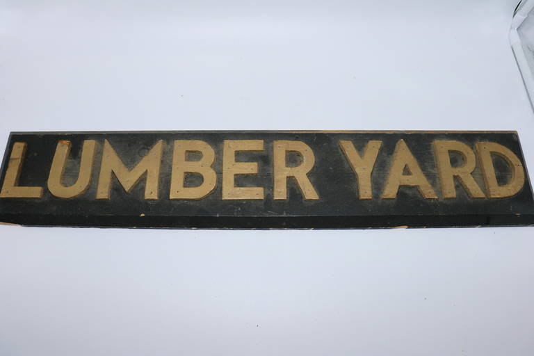 Vintage Lumber Yard Sign