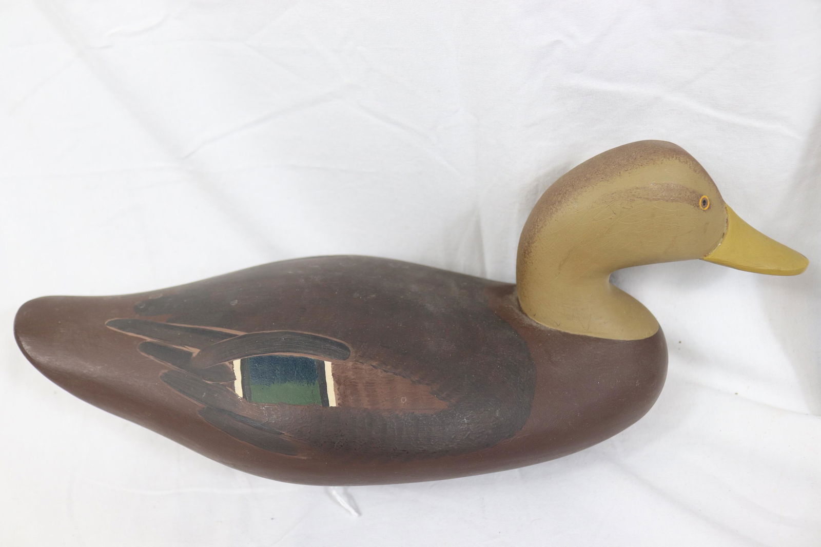 Vintage Unsigned Capt. Harry Jobes Duck Decoy, Original Paint