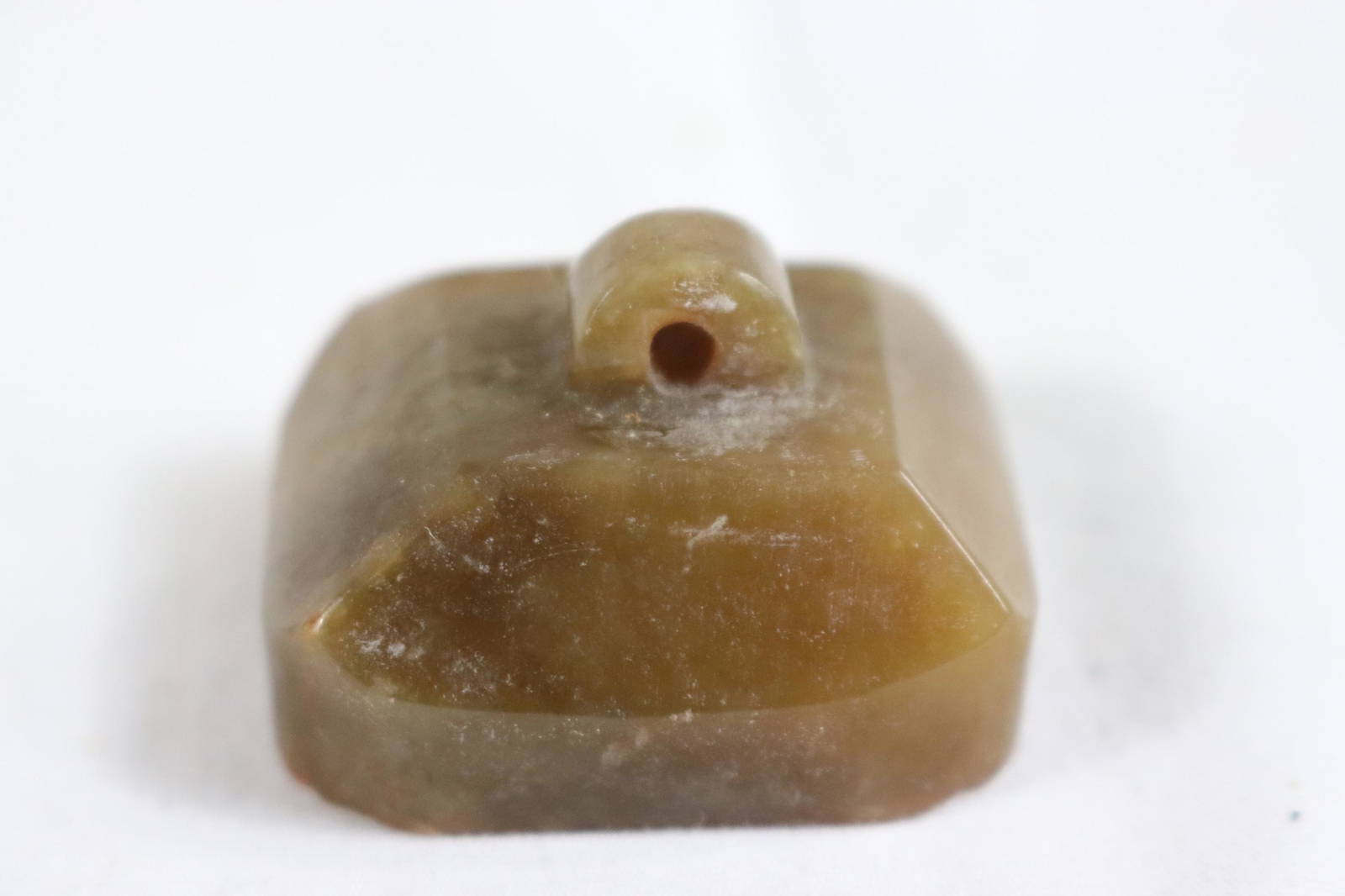 Antique Chinese Miniature Carved Jade Chop Auction