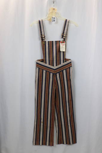 Vintage 1970's Country Aire Striped Denim Overalls, Old Store Stock