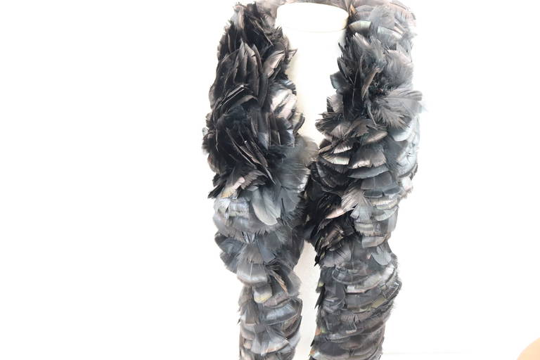 Rare 1900's Feather Boa Neck Ruff