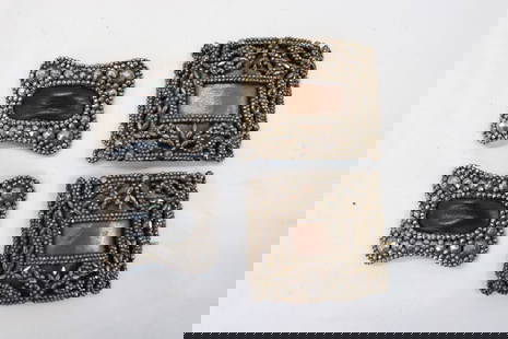 Lot Antique Shoe & Knee Buckles