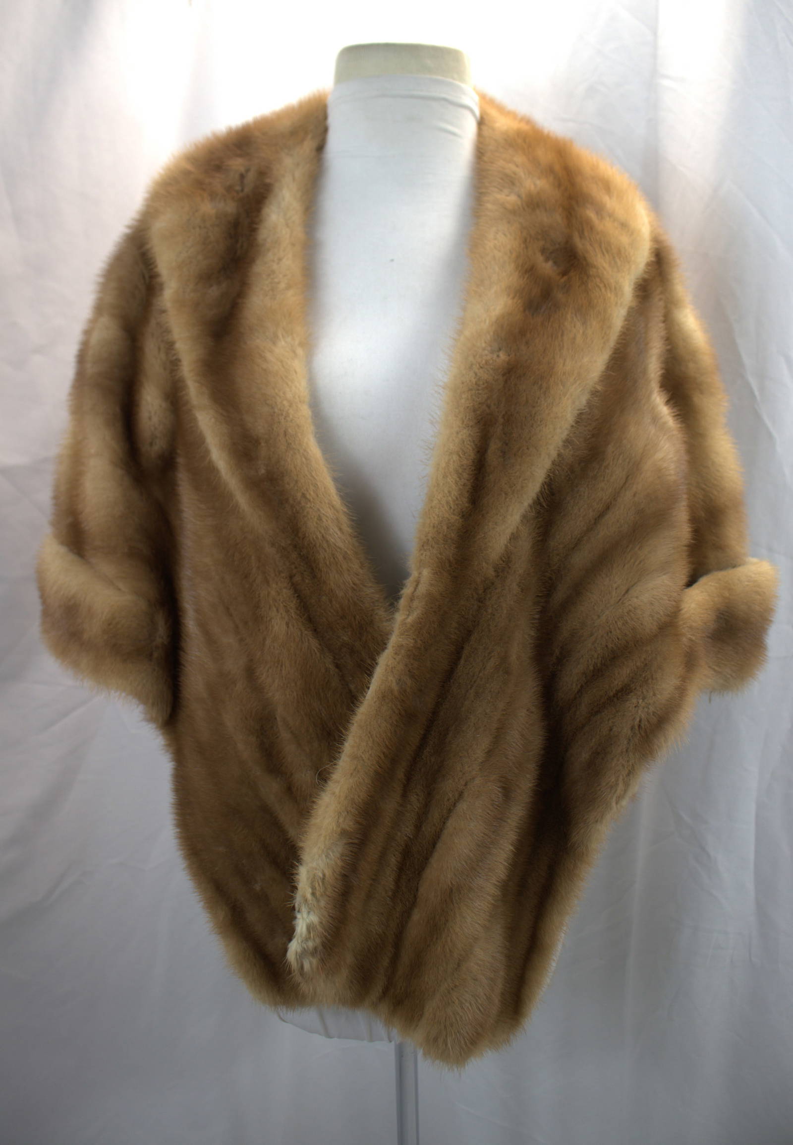 Vintage 1950's Golden Mink Stole By J Goldberg Auction