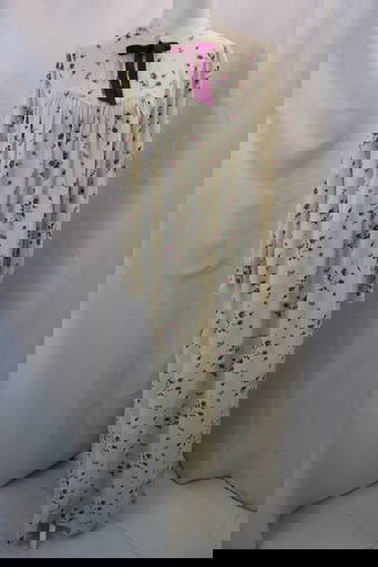 Vintage 1960/70's Miss Collon? Floral Cotton Full Length Night Gown