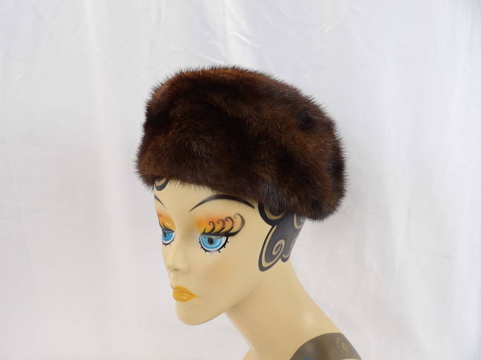Vintage 1950's Mr. John Mink Capulet Hat