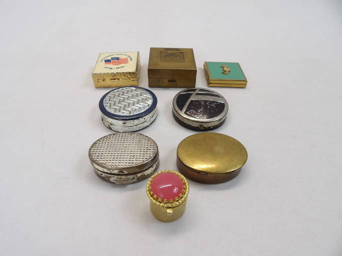 Lot Of 8 Vintage Pill Boxes