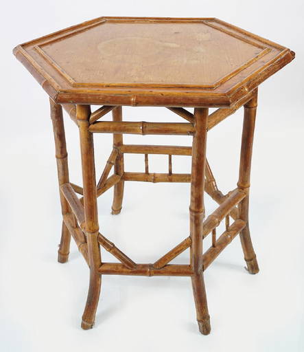 19TH CENTURY BAMBOO FRAMED OCTAGONAL SHAPED TABLE - May 01, 2019 ...