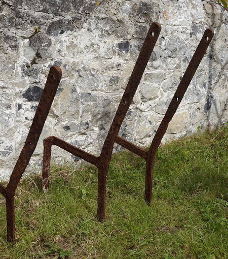 Large Quantity Of Cast Iron Perimeter Brackets