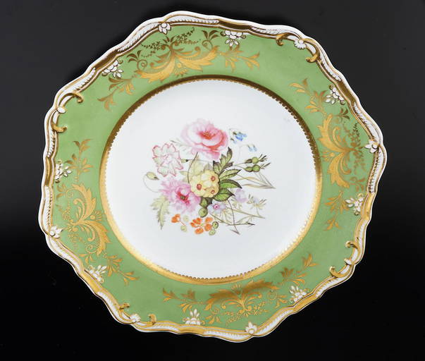 Pair Of 19th Century Spode Parcel Gilt Plates