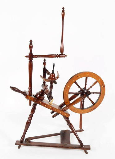 Antique Irish Spinning Wheel
