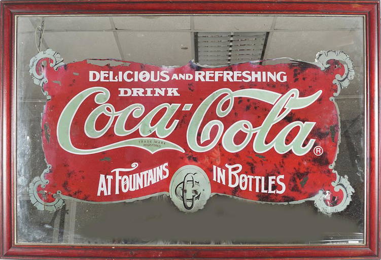 Vintage Coca Cola Advertising Mirror