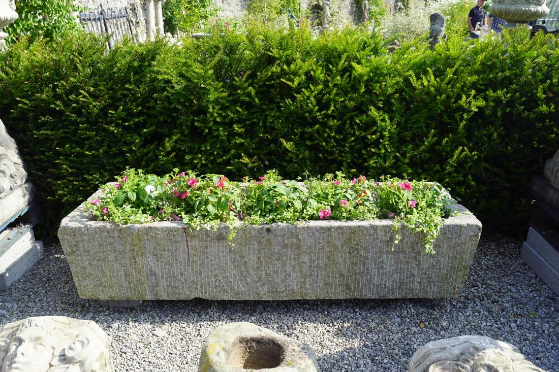 Extremely Large Cut Stone Garden Trough Auction