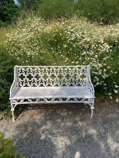 Heavy Cast Iron Val D'osne Garden Bench
