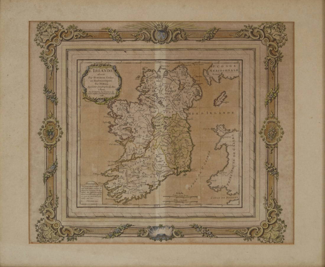 18th-century Map Of Ireland Auction