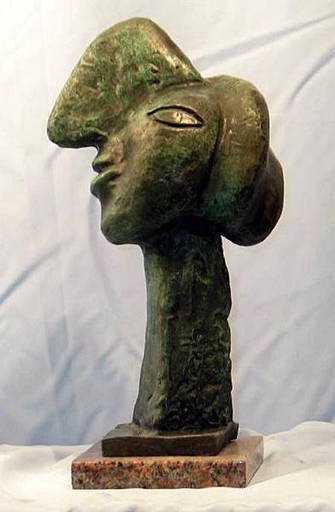 Picasso "woman Smiling" Bronze Sculpture