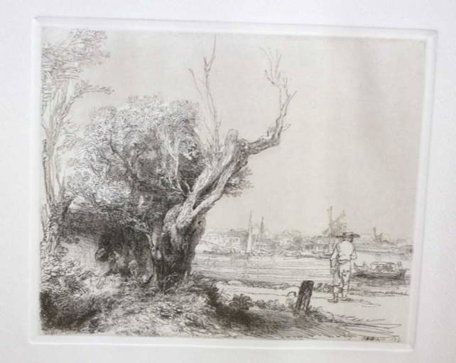Durand "landscape With Trees " Original Etching