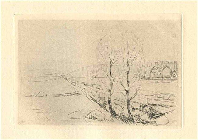 Munch Original Etching Early State