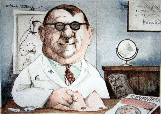 Charles Bragg "plastic Surgeon" Hand Signed Lithograph